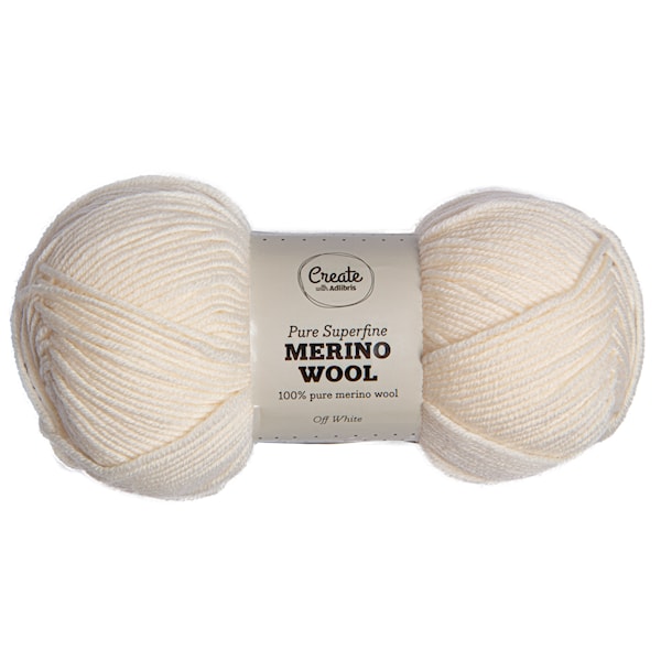 Pure Superfine Merino Wool 100 g Adlibris (off white, terrakotta+ 9 ...